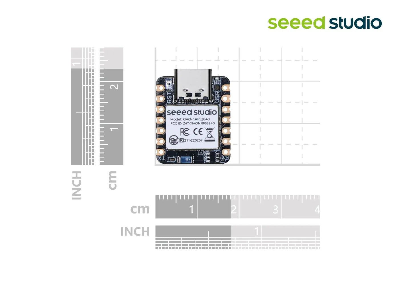 Seeed Studio XIAO nRF52840 Supports Arduino Micro/CircuitPython Ble ...